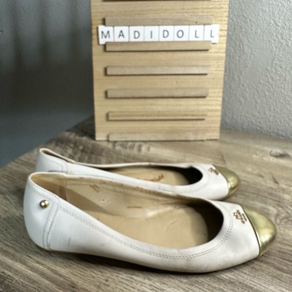 Coach Gold Toe Chelsea Ballet Flats - Gem